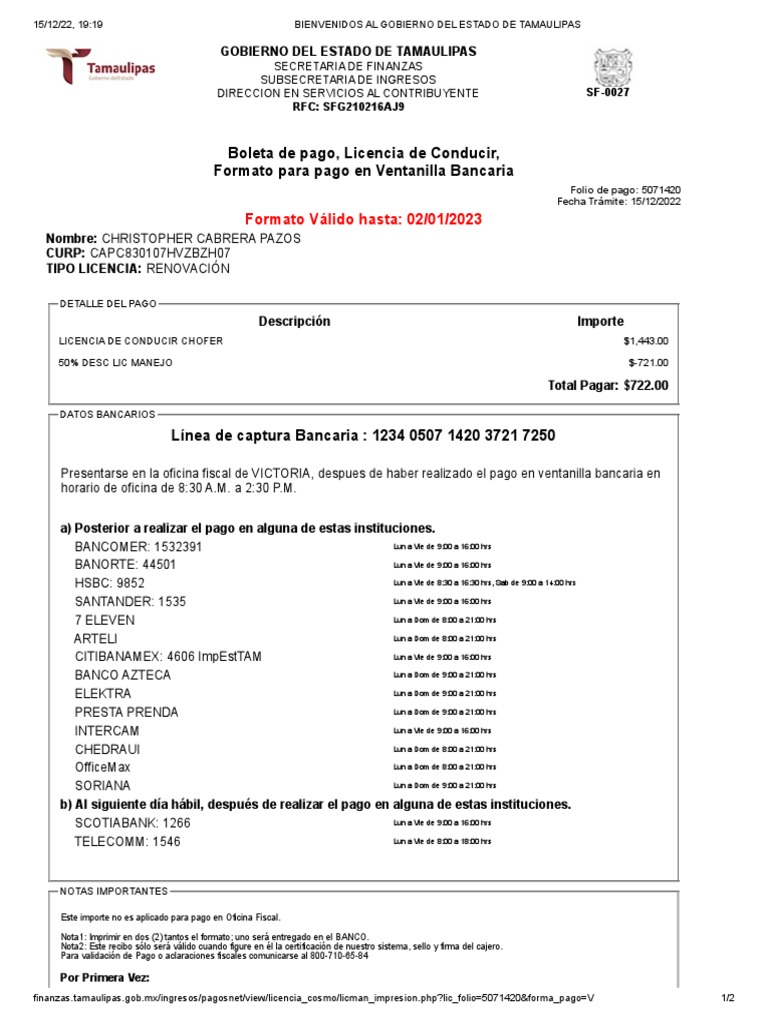 Bienvenidos Al Gobierno Del Estado de Tamaulipas | PDF | Gobierno ...