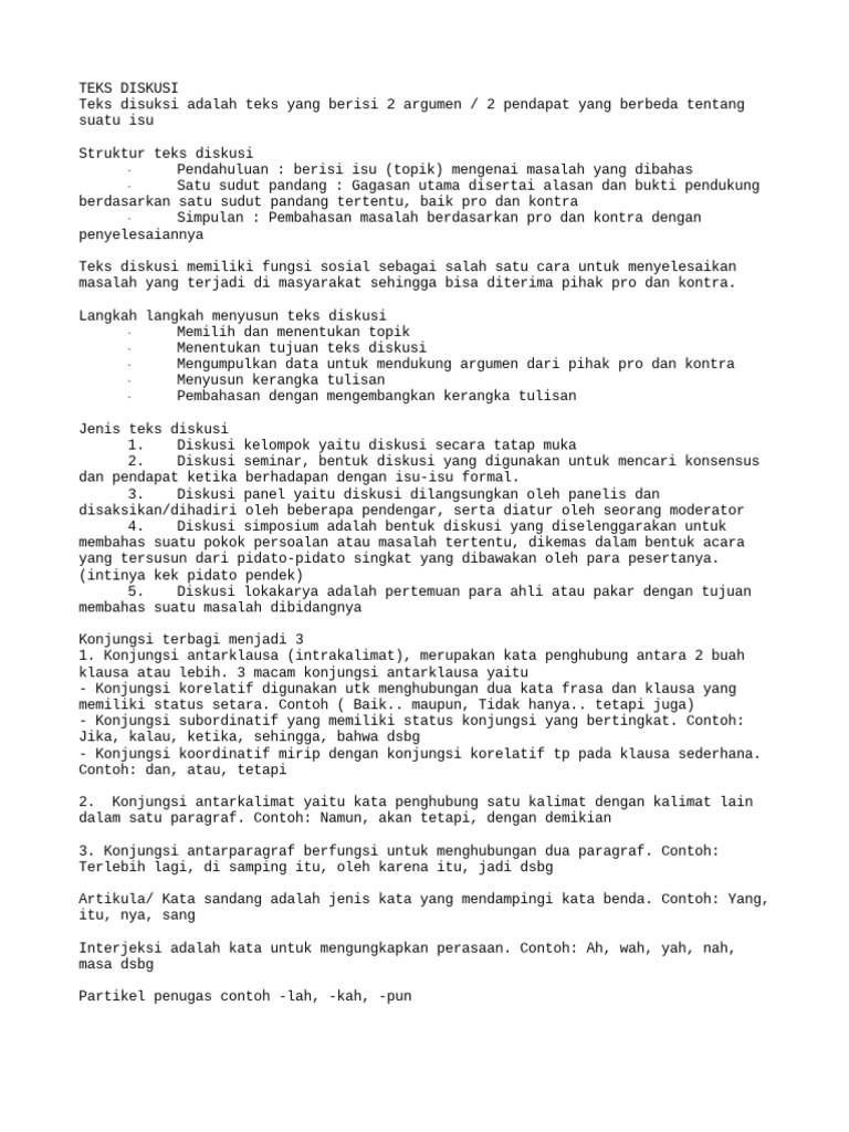 Teks Diskusi | PDF