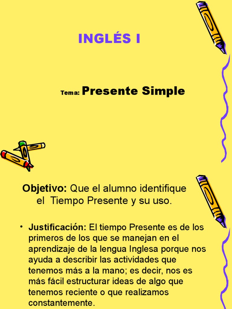 Simple Present Students | PDF | Verbo | Mecánica del lenguaje