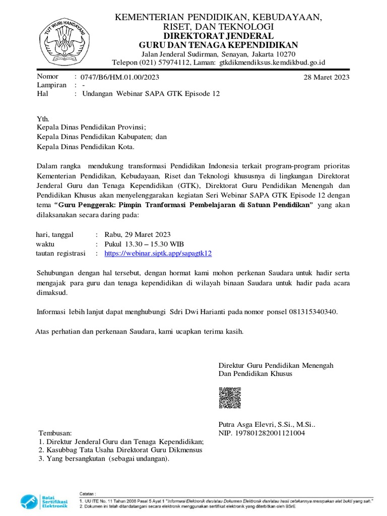 1 Draf - Dokumen - Undangan | PDF | Sains & Matematika
