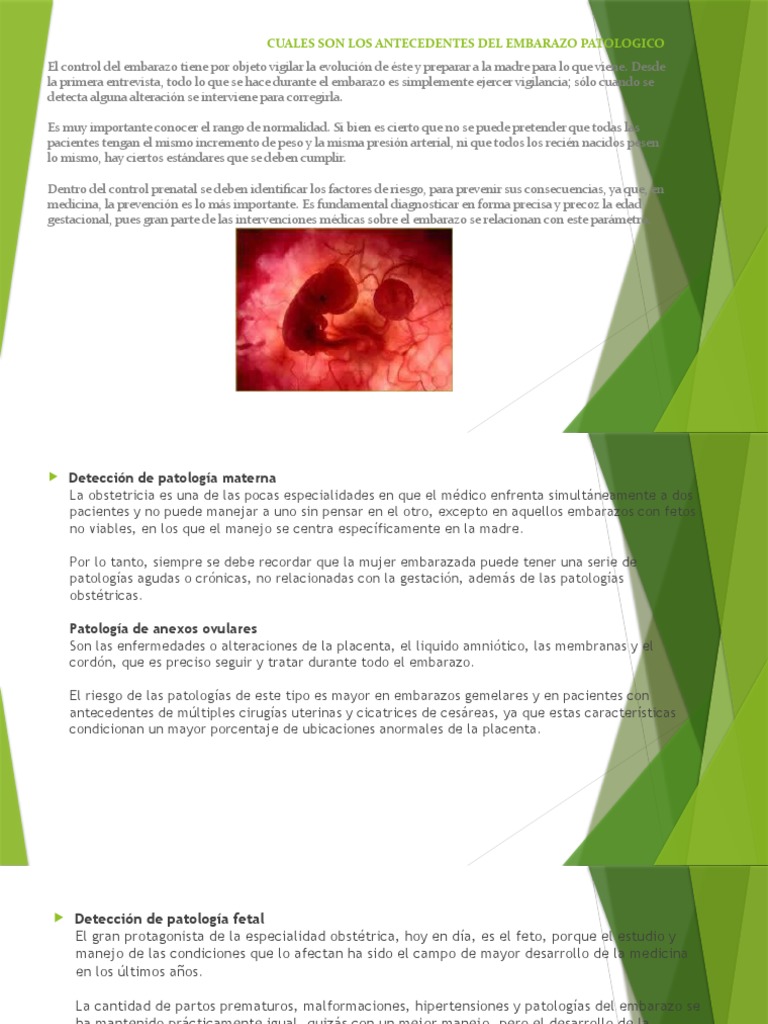 Embarazo Patologico | PDF | El embarazo | Placenta