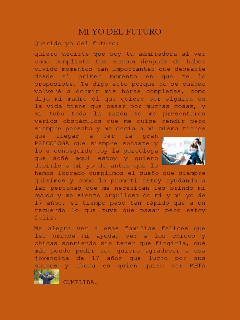 Mi Yo Del Futuro | PDF