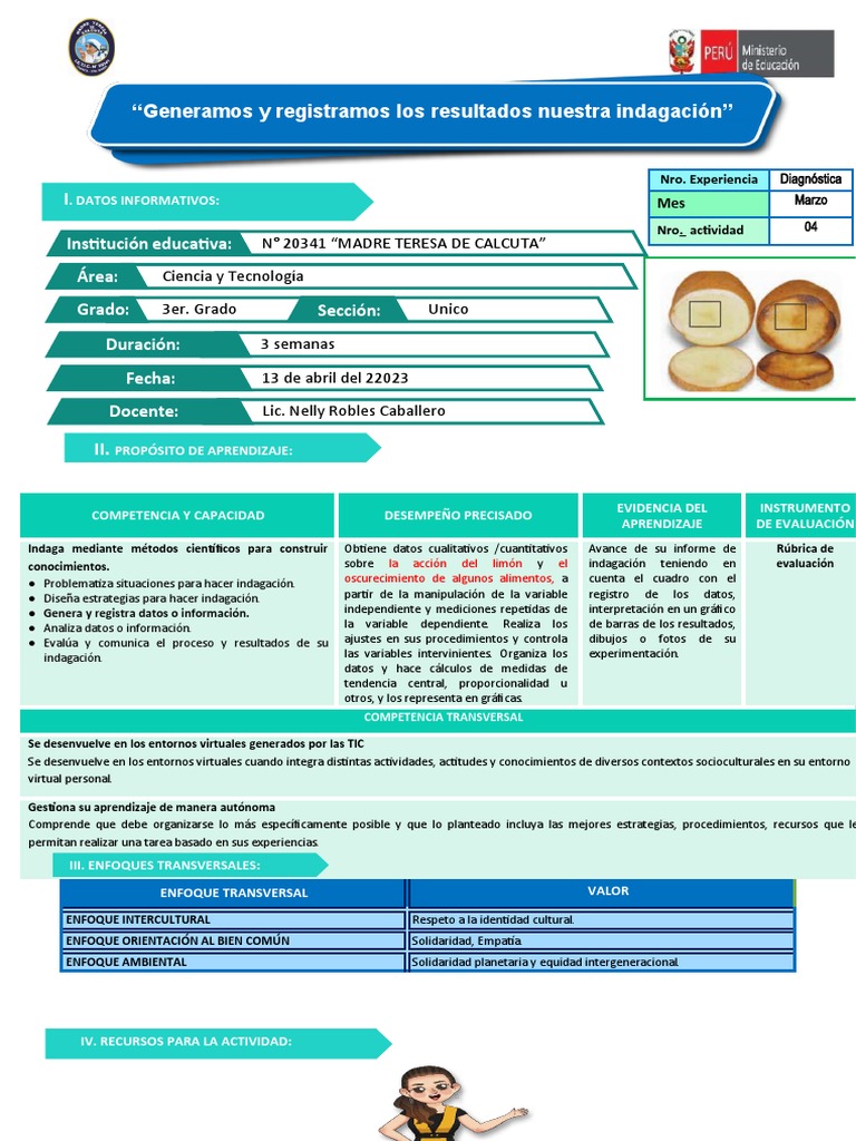 Act4 Sem2 00exp 3ero Ciencia y Tecnología | PDF | Evaluación | Aprendizaje