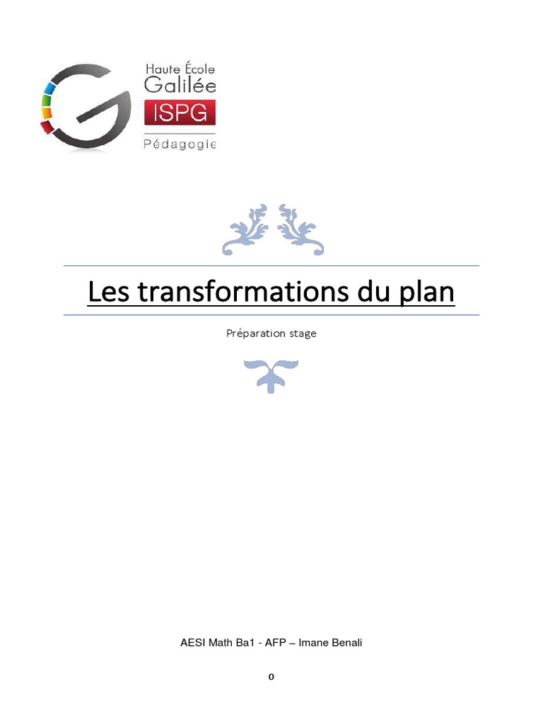Prépa Stage Imane Modification5651 | PDF | Angle | Orthogonalité