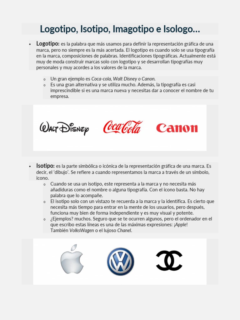 Logotipo, Isotipo, Isologo, Imagotipo | PDF | Marca | Logos