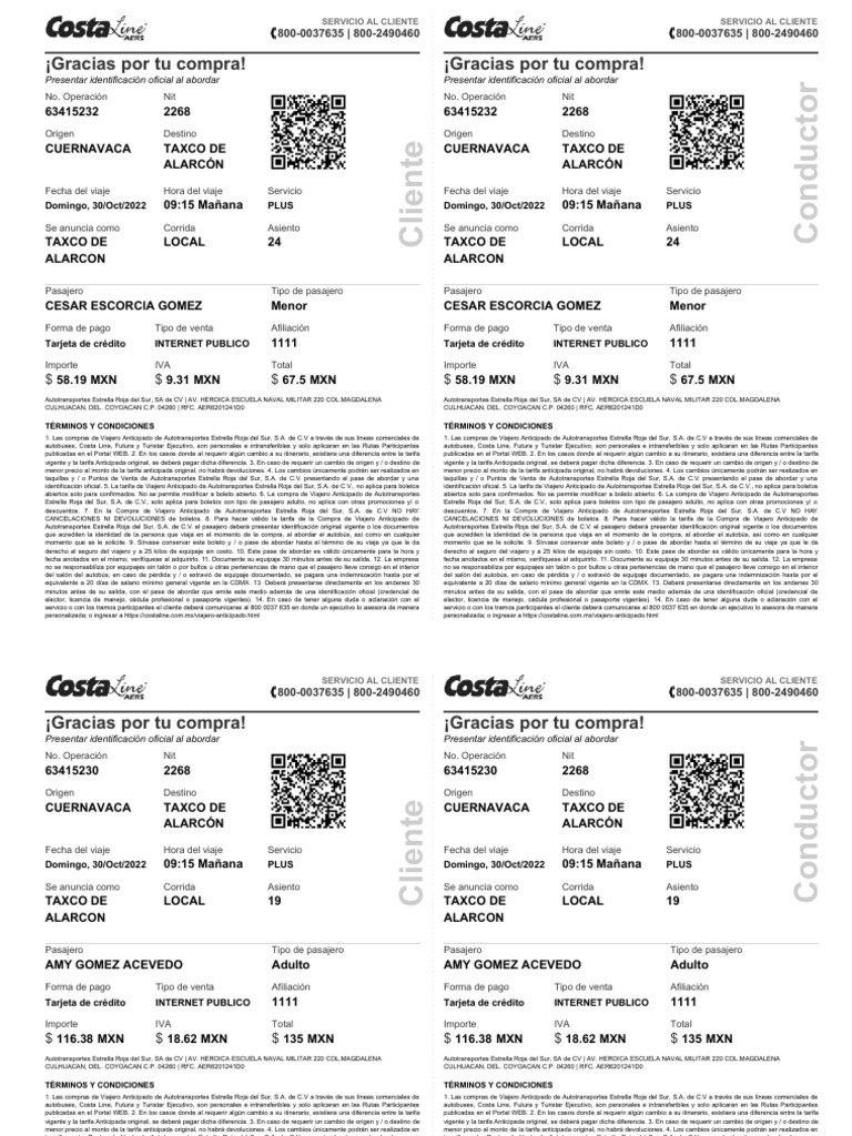 Boletos de Ida Halloween | PDF