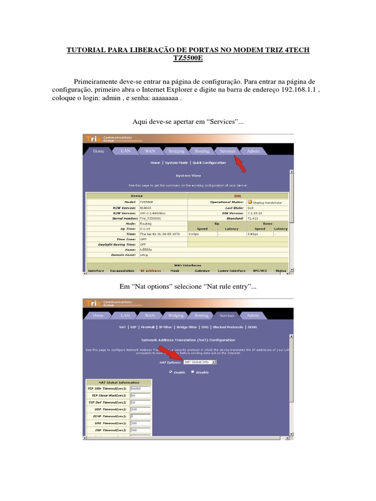 Tutorial Portas | PDF