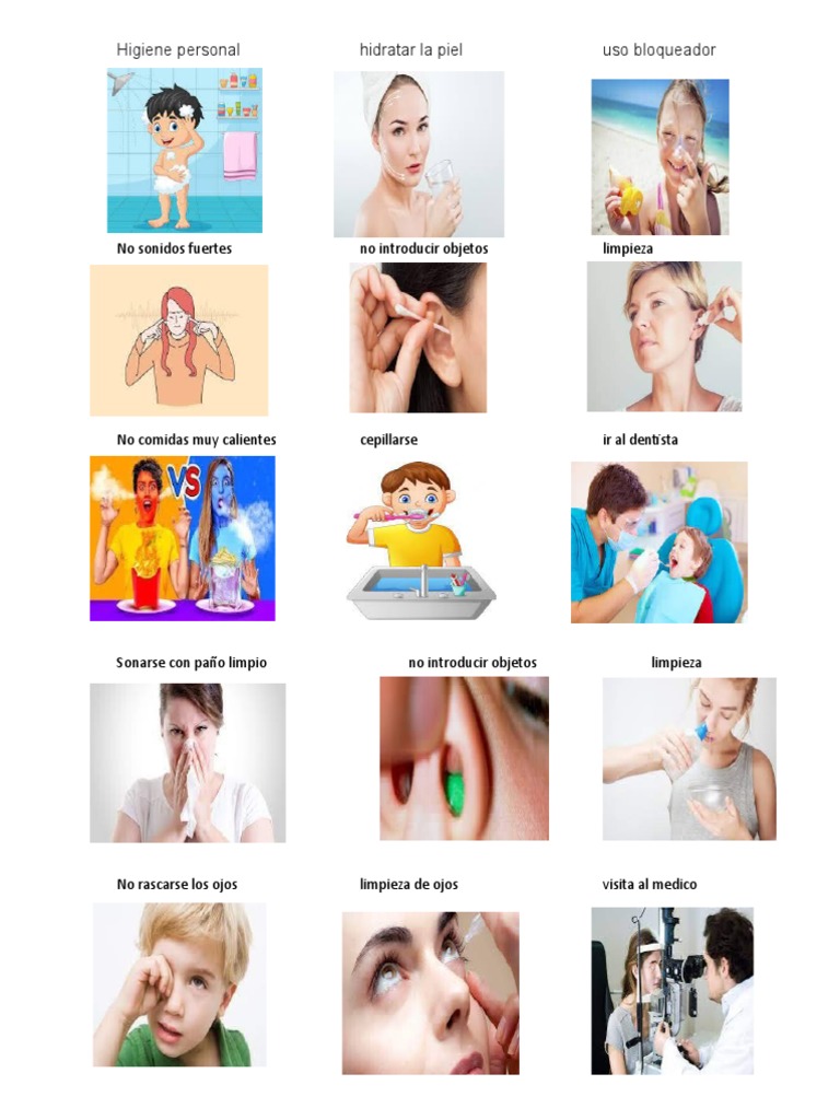 Cuidado de Los 5 Sentidos Con Imagenes | PDF