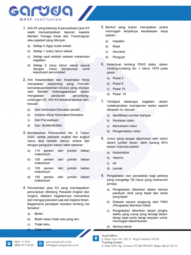 Soal Kisi-Kisi | PDF