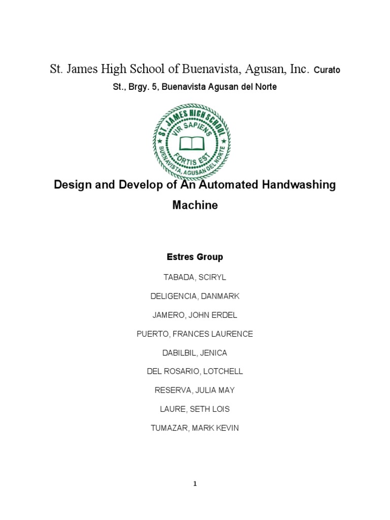 Estres Group Research Remastered | PDF | Hand Washing | Arduino