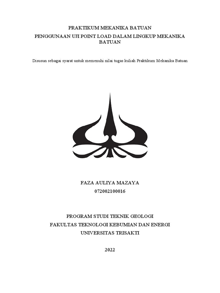 Uji Point Load dalam Mekanika Batuan | PDF