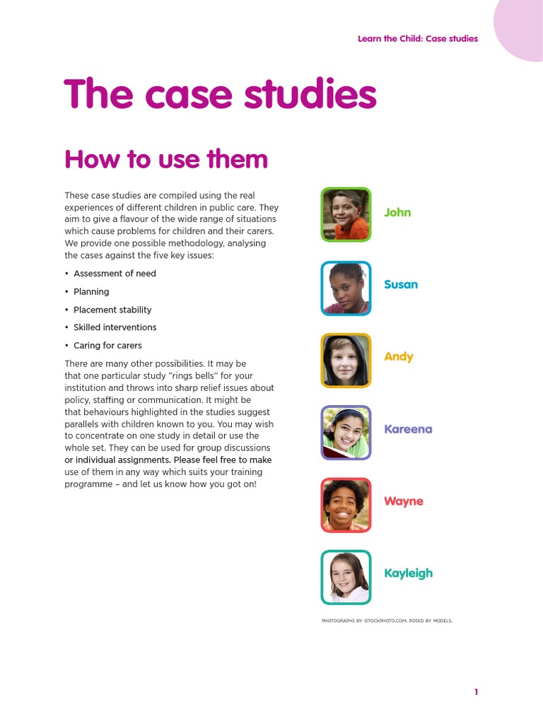 Learn The Child Case Studies | PDF | Psychological Trauma | Caregiver