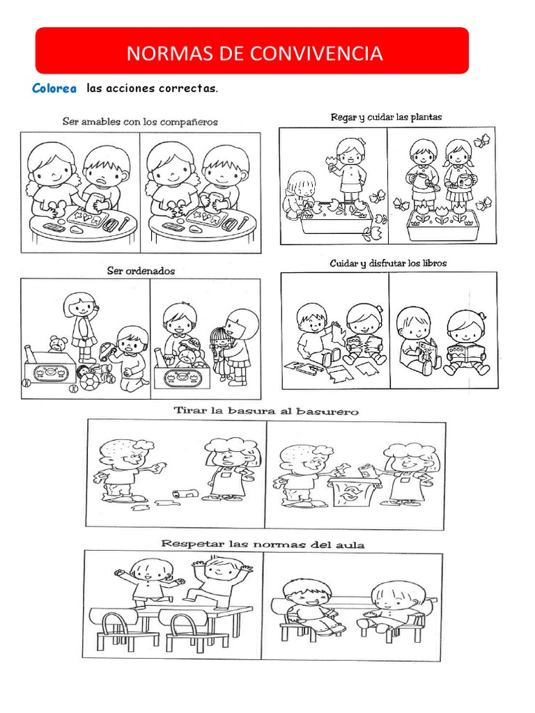 Normas de Convivencia para Niños de 3 Años | PDF