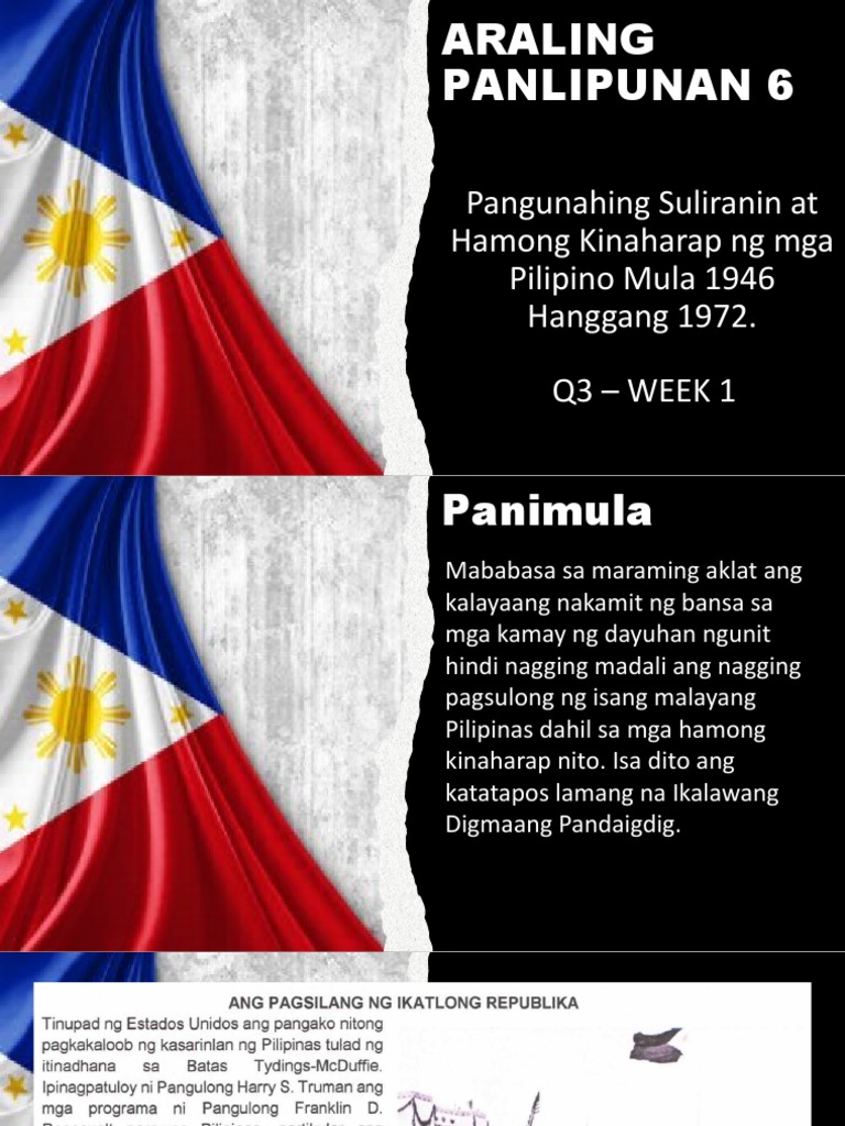 Ap 6 Q3 - Week 1 | PDF