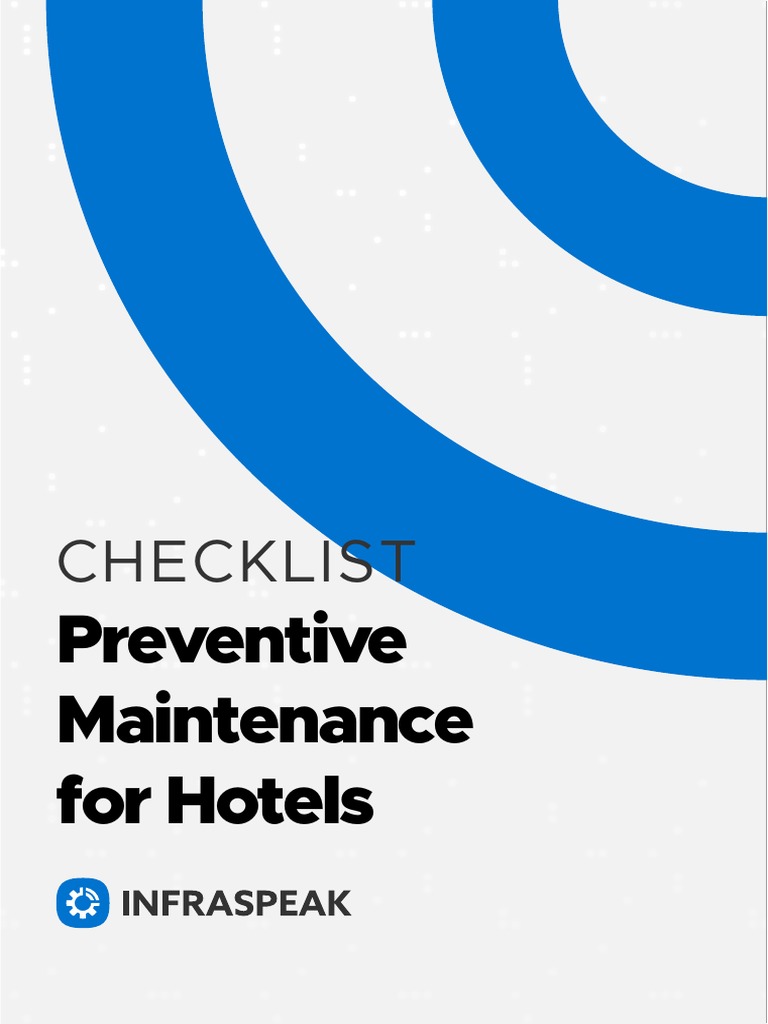 Hotel Preventive Maintenance Checklist | PDF | Water Heating | Water