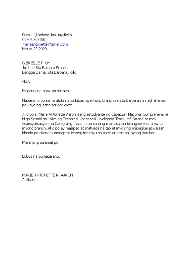 Filipino Resume | PDF