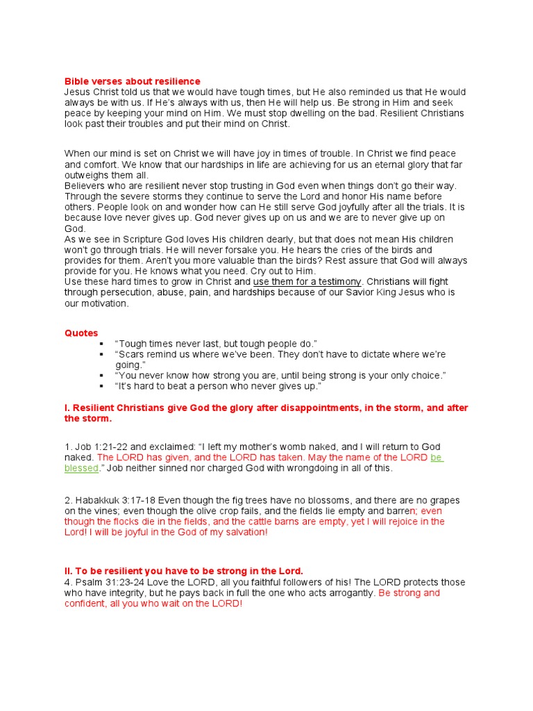Resilient Christian | PDF | Jesus | Glory (Religion)