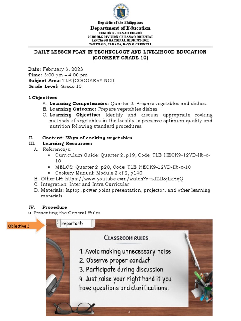 Home Economics Detailed LP | PDF | Cooking | Roasting