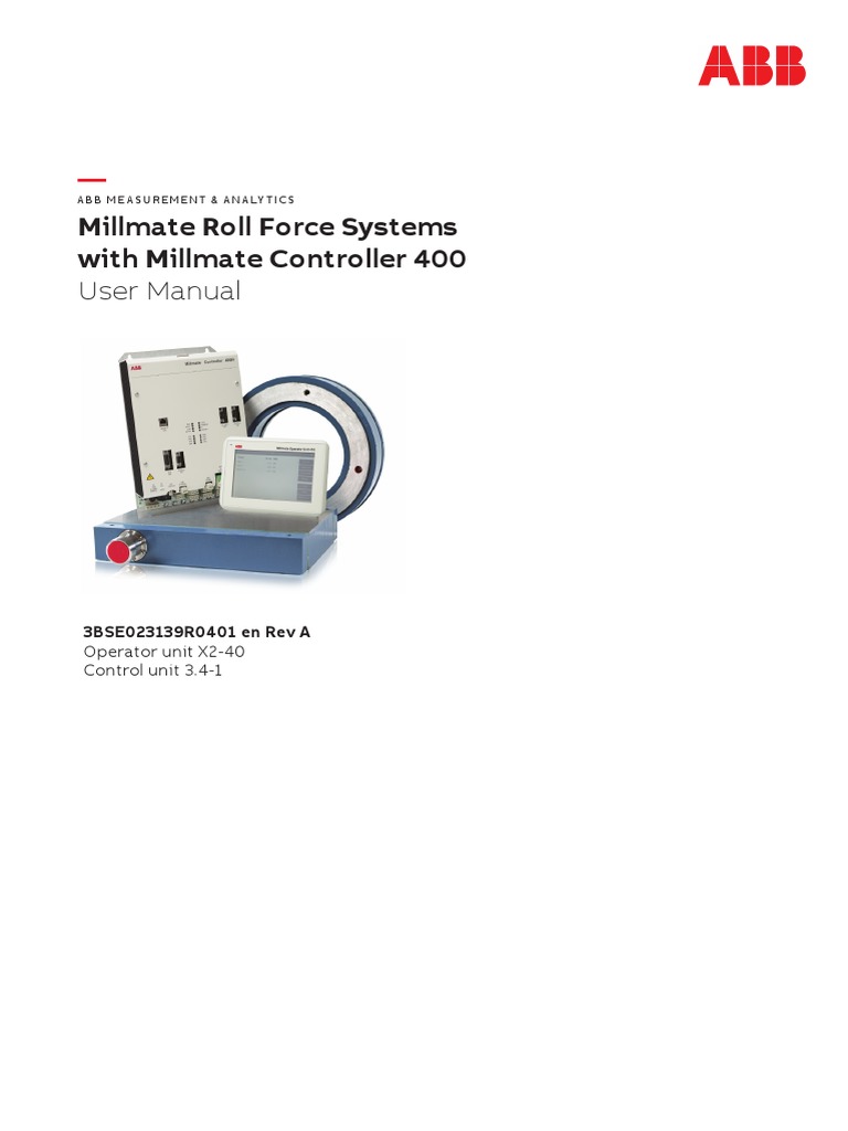 Millmate Roll Force Systems With Millmate Controller 400: User Manual ...