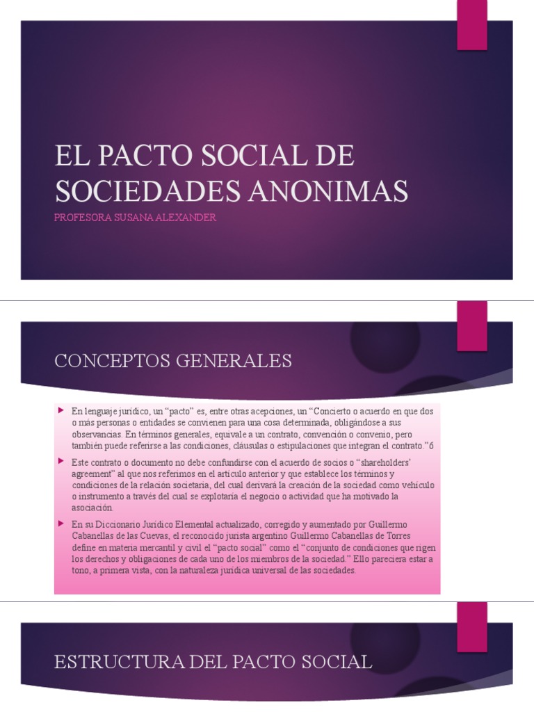CAPS 1 El Pacto Social | PDF | Compartir (Finanzas) | Domicilio (Ley)