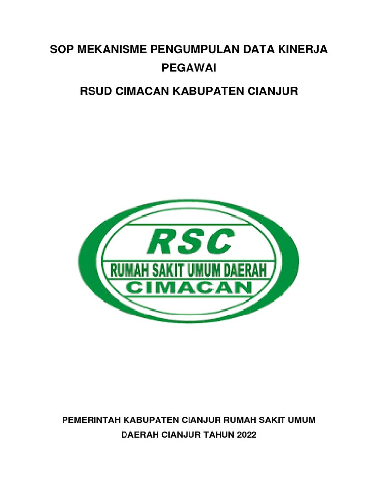 Sop Pengumpulan Data Kinerja - Rsud Cimacan Fix | PDF