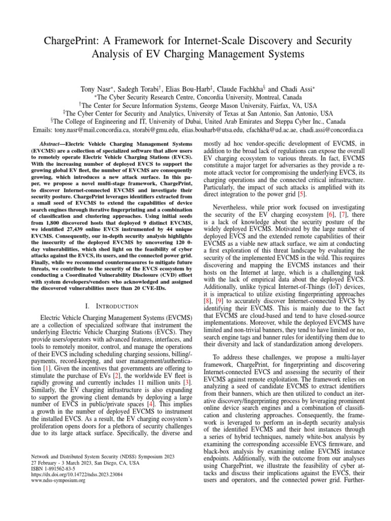 Uncovering Security Vulnerabilities in Electric Vehicle Charging Management Systems Through ...