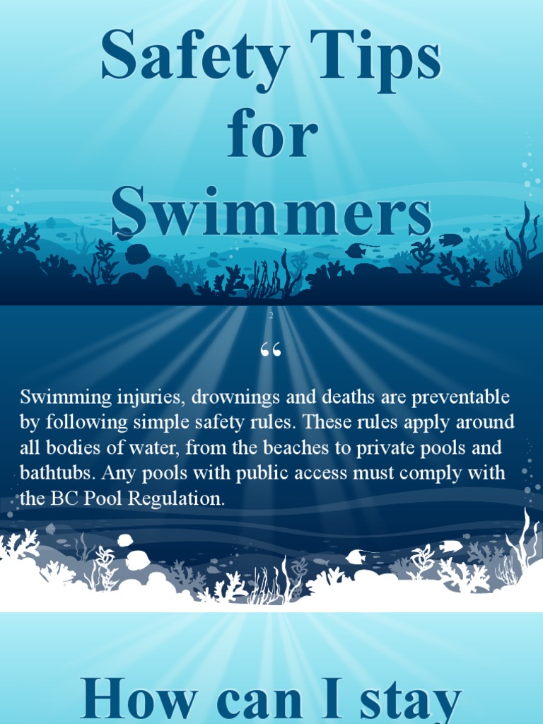 Safety Tips For Swimmers | PDF