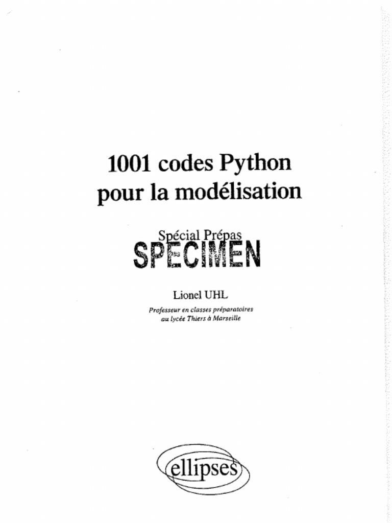 1001 Codes de Simulation . | PDF