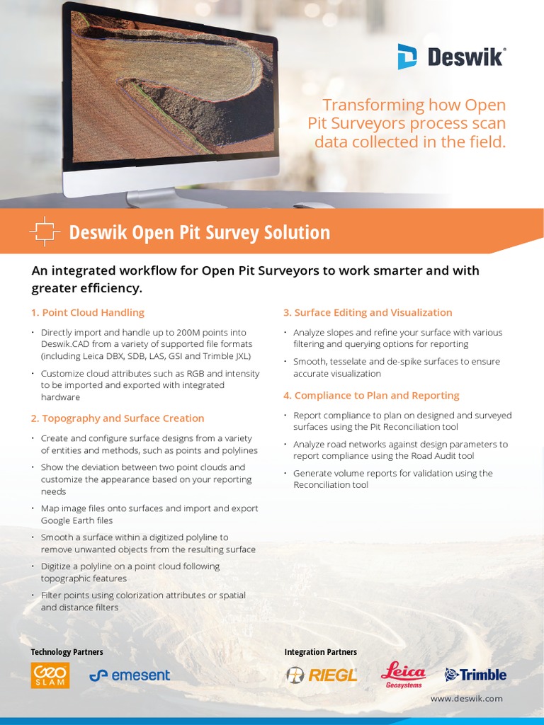 Deswik Open Pit Survey Solution | PDF