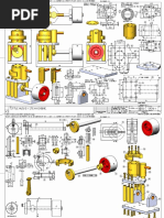 Small Horizontal Steam Engine Drawing | PDF | Screw | Engines