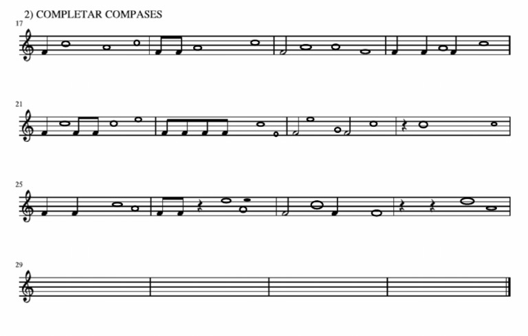 Completar Compases | PDF