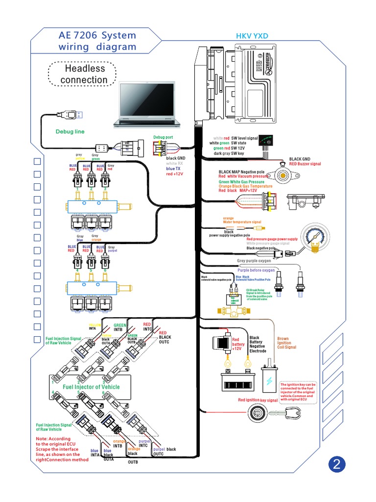 Headless Connection: AE 7206 System Wiring Diagram | PDF | Vacuum Tube ...