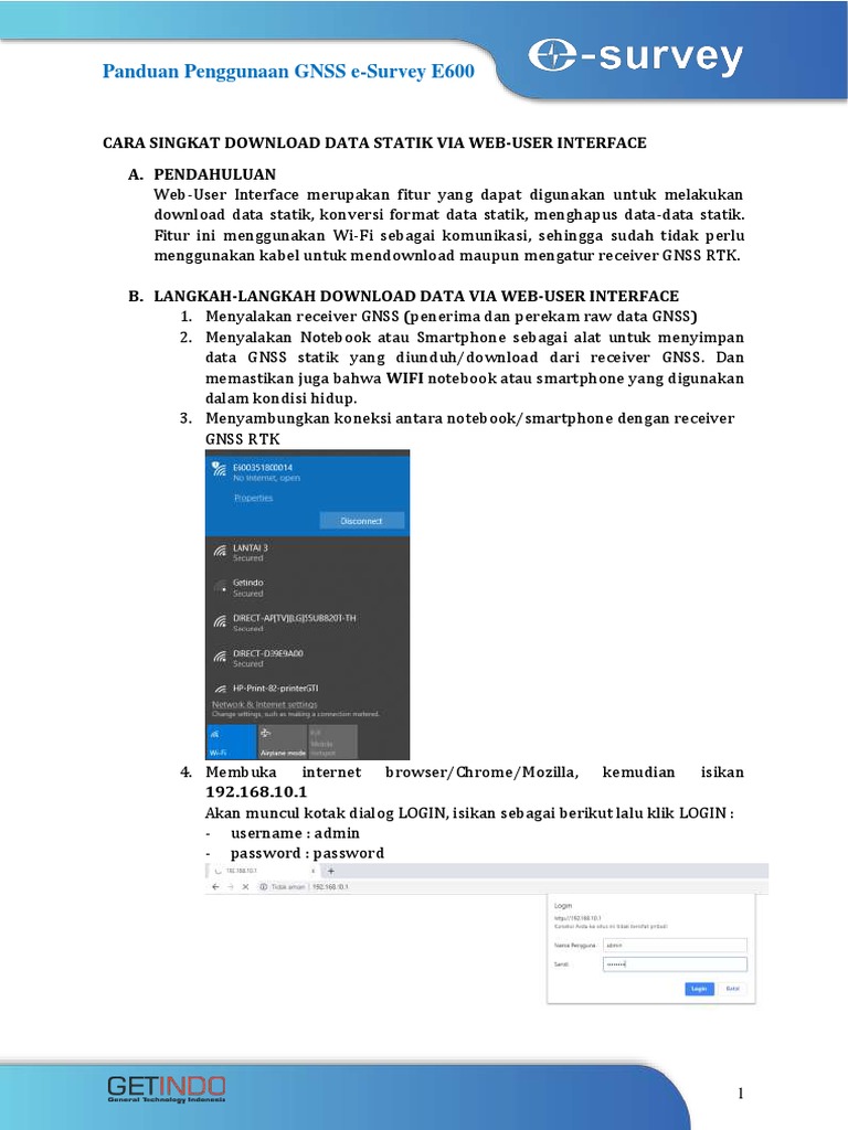 Panduan Download Data Statik Via WEB-UI | PDF
