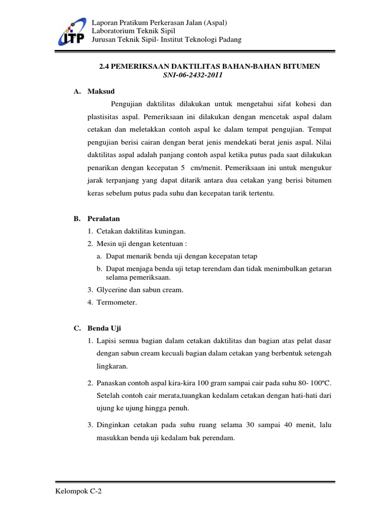 Laporan Daktilitas C-2 | PDF