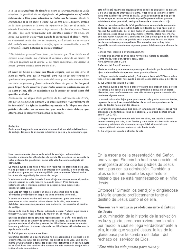 Hora Santa Virgen de Los Dolores | PDF | María, madre de Jesús | Jesús