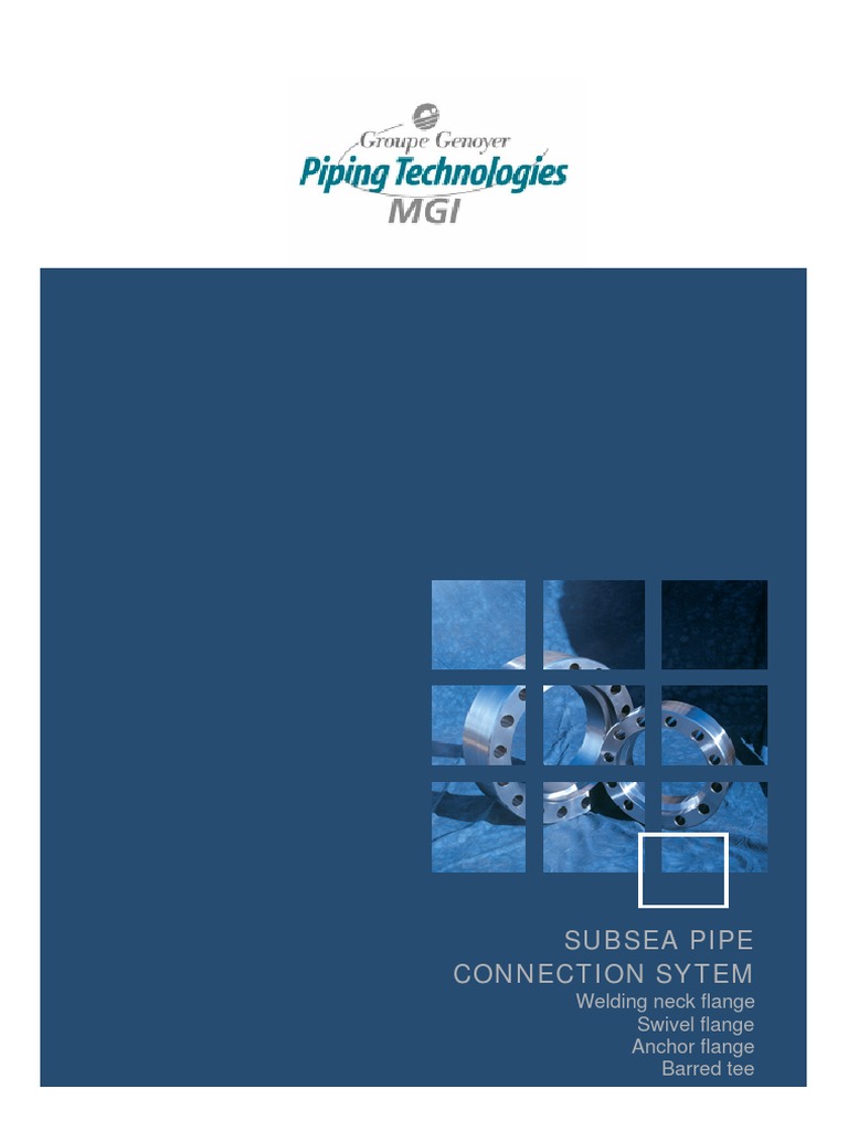 Subsea Pipe Connection Sytem Welding Neck Flange Swivel Flange Anchor