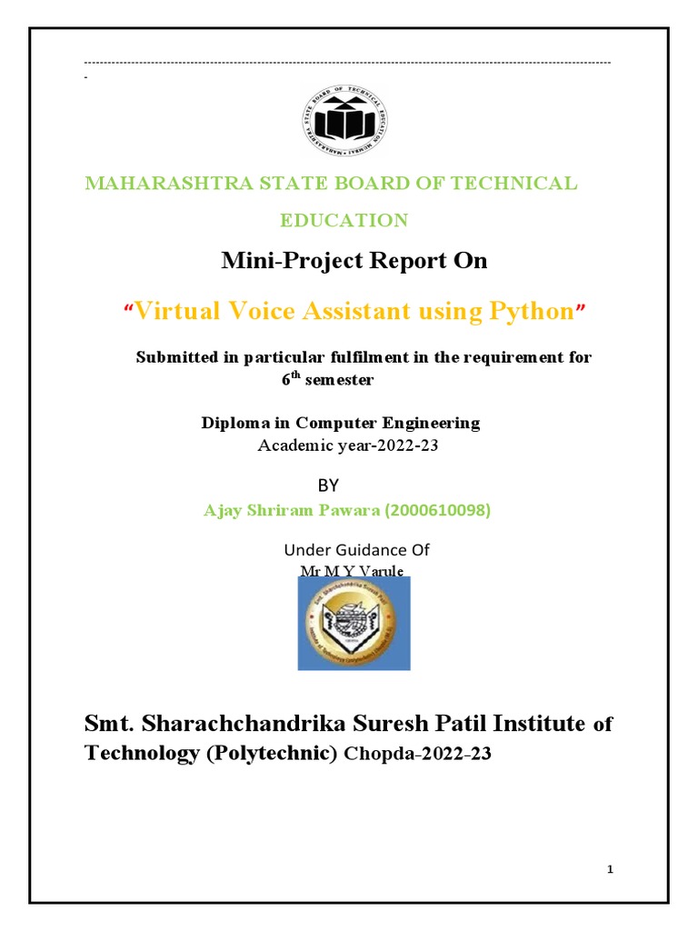 Python Project Voice Converter To Text | PDF | Operating System | Parameter (Computer Programming)