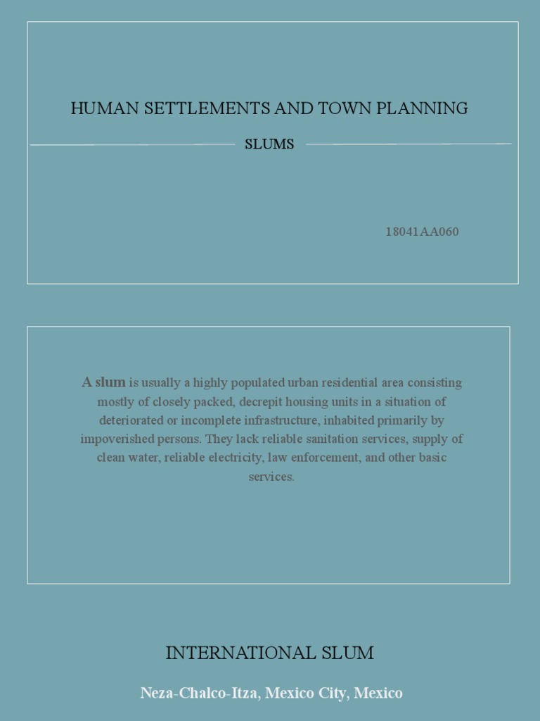 SLUMS | PDF | Slum