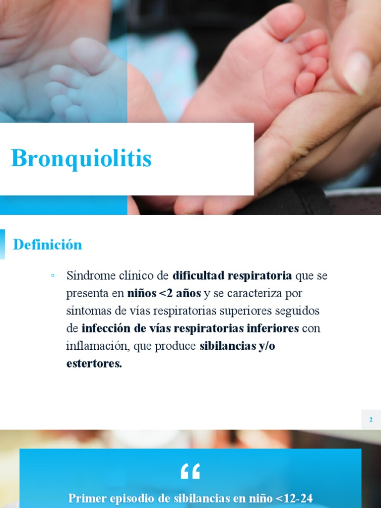BRONQUIOLITIS | PDF | Tos | Especialidades Medicas
