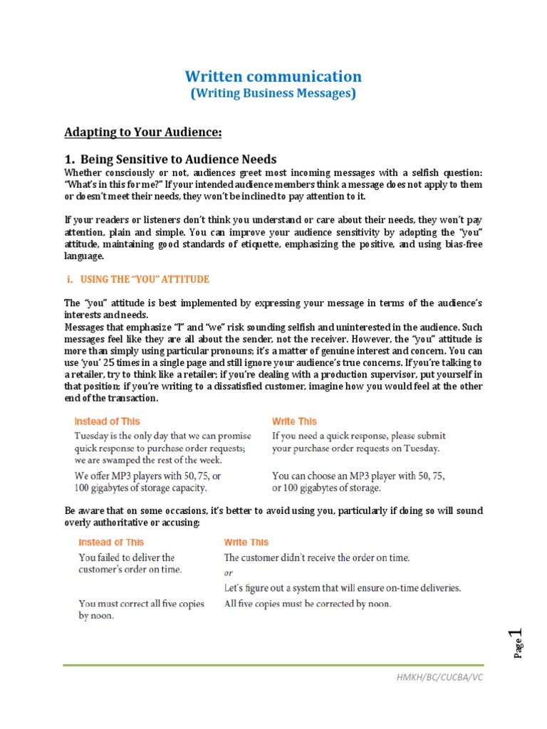 Written Communication | PDF | Disability | Credibility