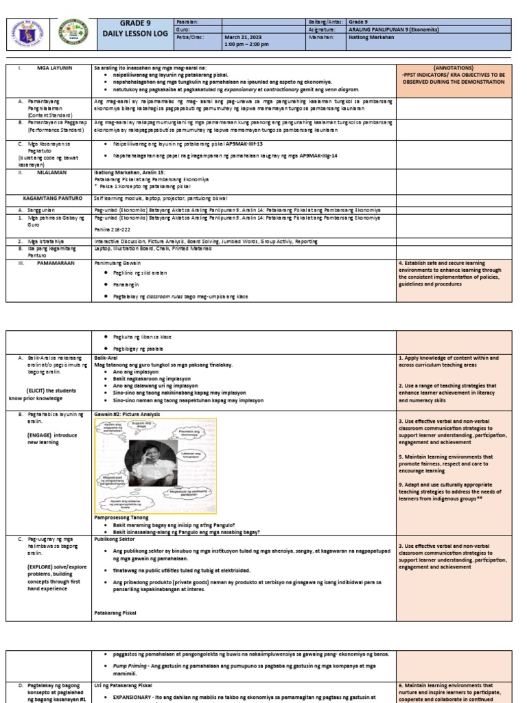 (SLM - 5 - d1) Ekonomiks - Quarter 3, Module 4 - Patakarang Piskal at ...