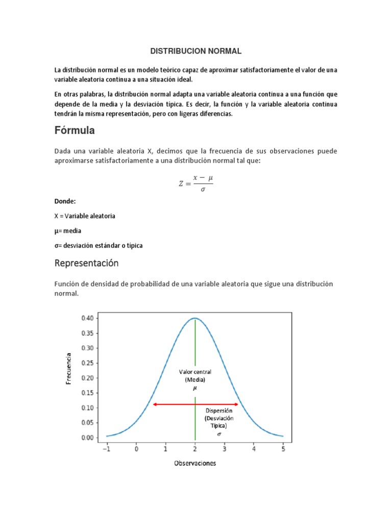 Distribución Normal: Conceptos y Ejemplos | PDF | Métodos y materiales ...