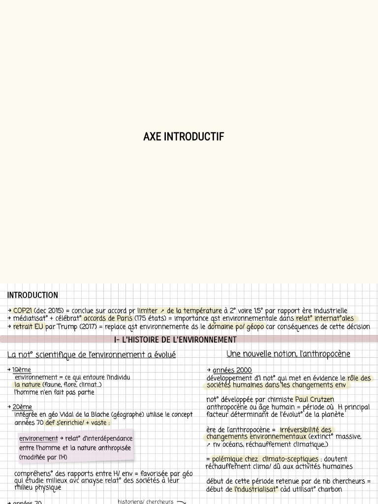 Fiche HGGSP Terminale | PDF