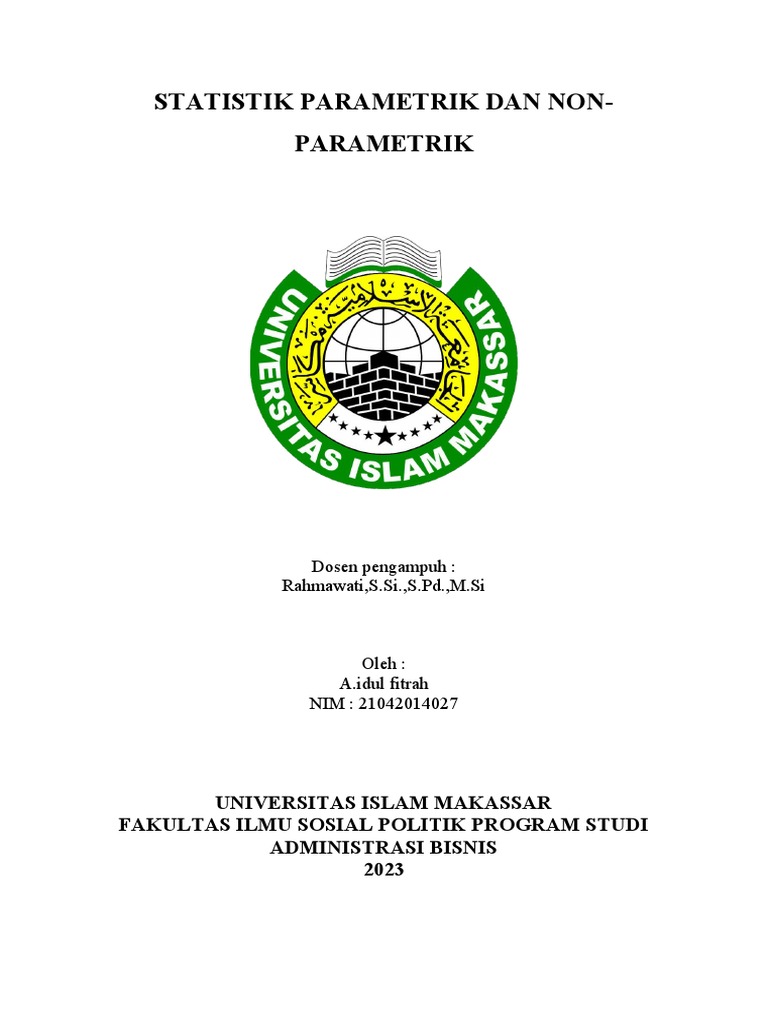 STATISTIK PARAMETRIK DAN NONPARAMETRIK D | PDF