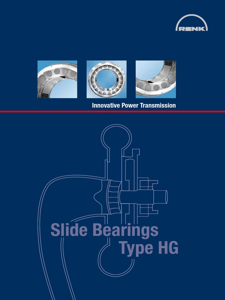 Renk Bearings Type HG | PDF | Bearing (Mechanical) | Pump