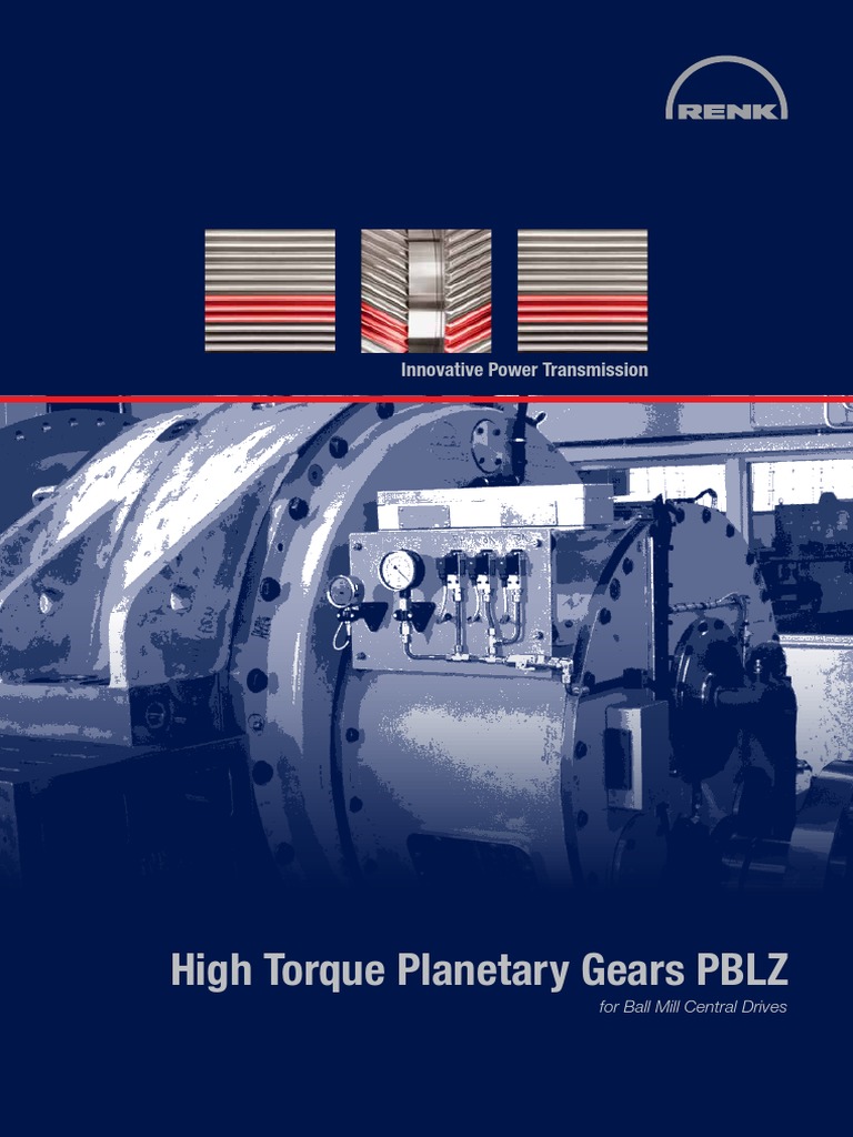 Renk High Torque Planetary Gears PBLZ | PDF | Bearing (Mechanical ...