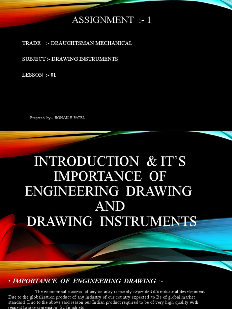 Assignment:-1: Trade: - Draughtsman Mechanical Subject: - Drawing ...