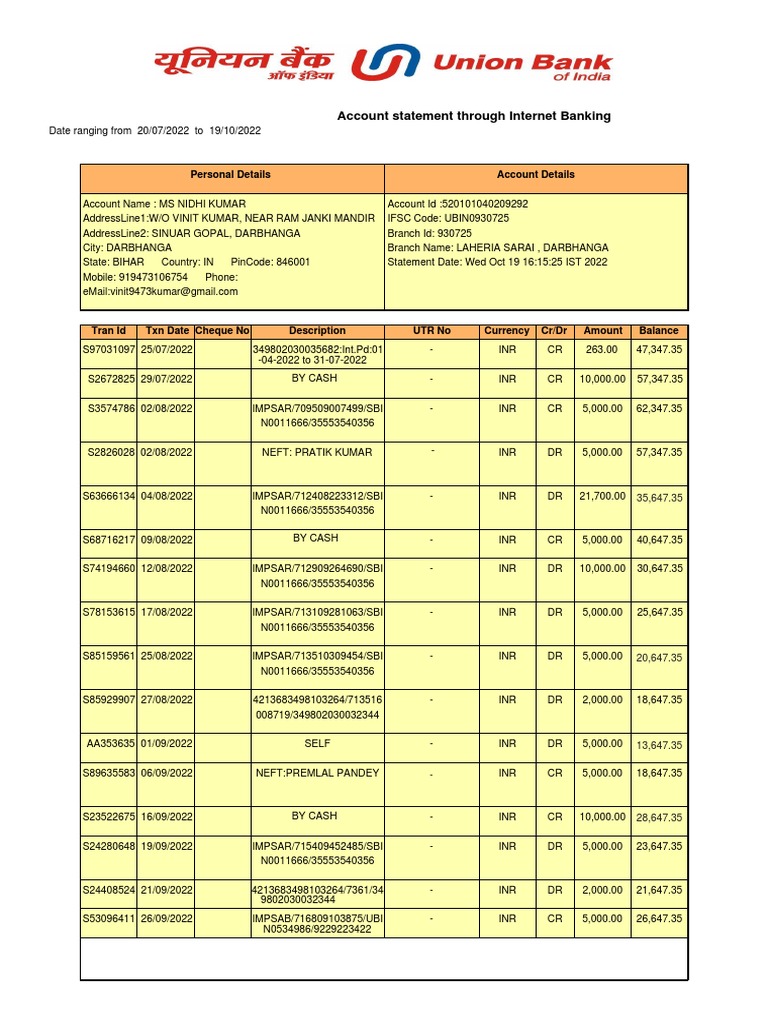Statement XXXXXXXXXXX9292UNLOCKED | Download Free PDF | Service Industries | Banking Technology