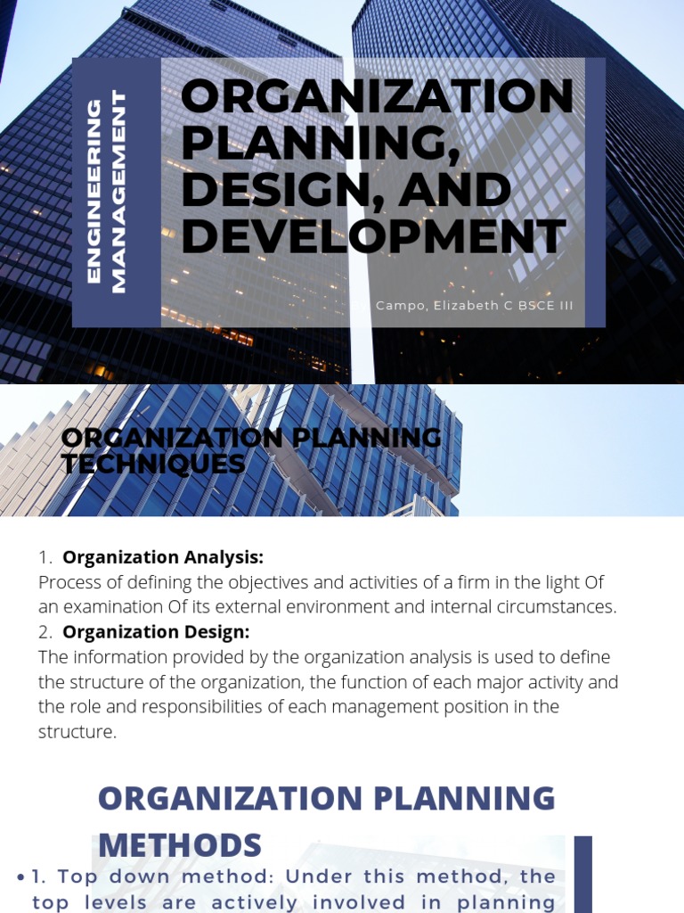 Organizational Structures and Planning Techniques: A Guide to Designing ...