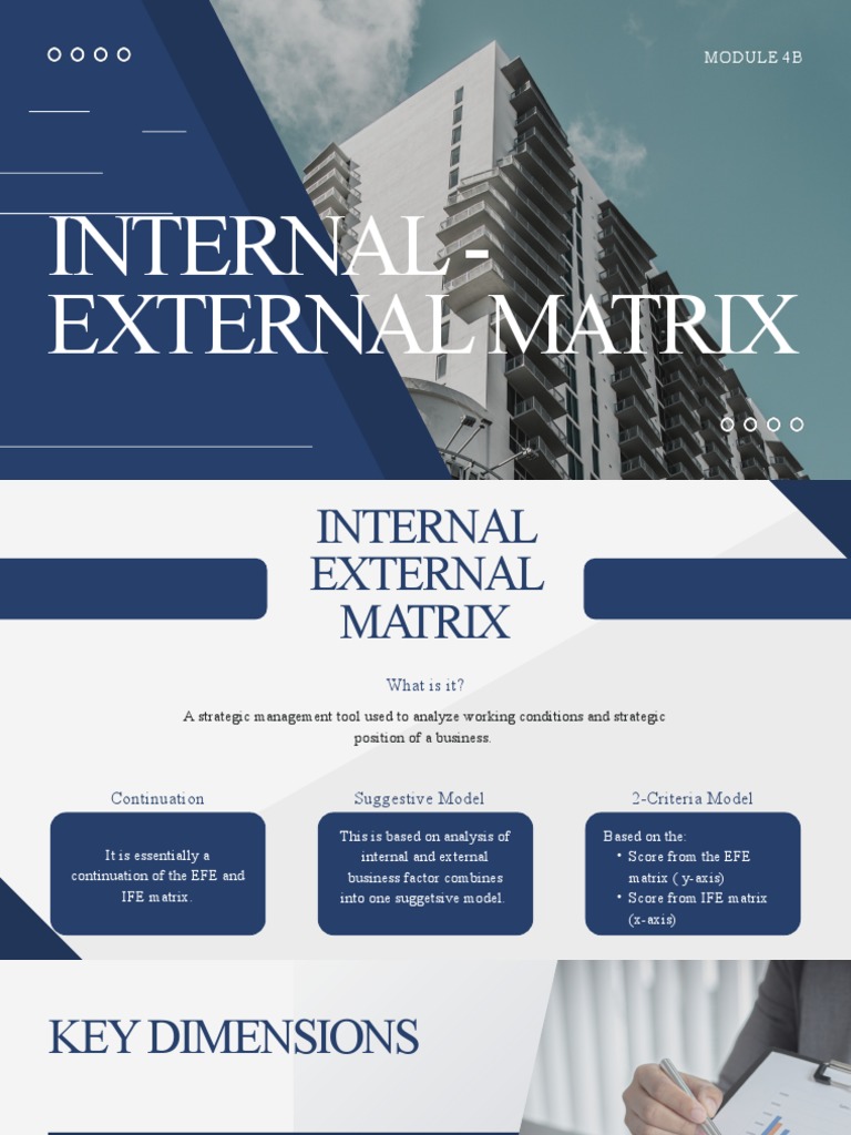Module-7-Internal-External-Matrix.... | PDF | Business | Business Economics